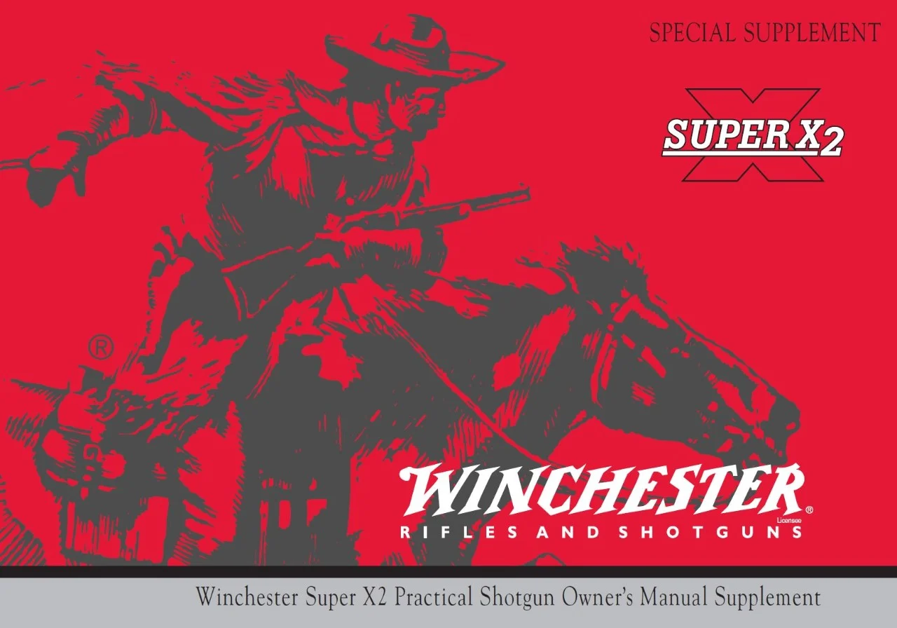 Super X2 Practical Shotgun Supplement Owner's Manual