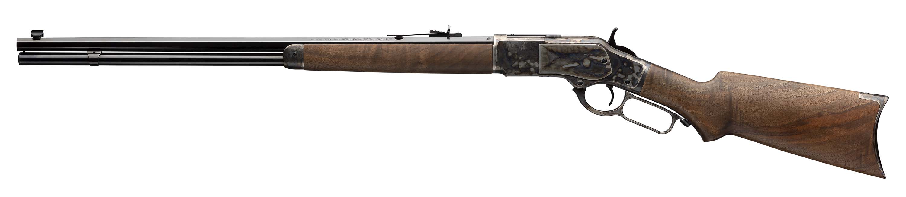 Model 1873 Sporter Octagon Curved Grip Color Case Hardened | Winchester