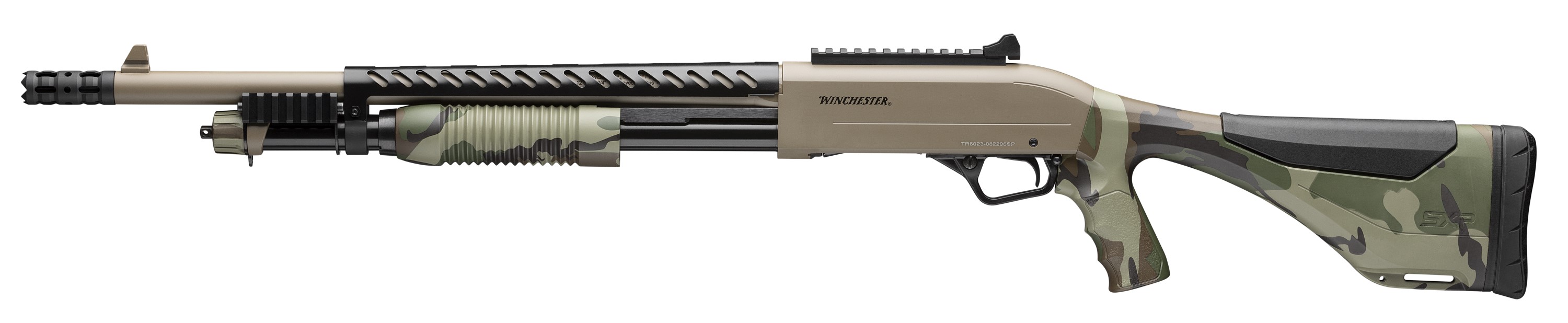 SXP Extreme Defender Woodland FDE | Pump-Action Shotgun | Winchester