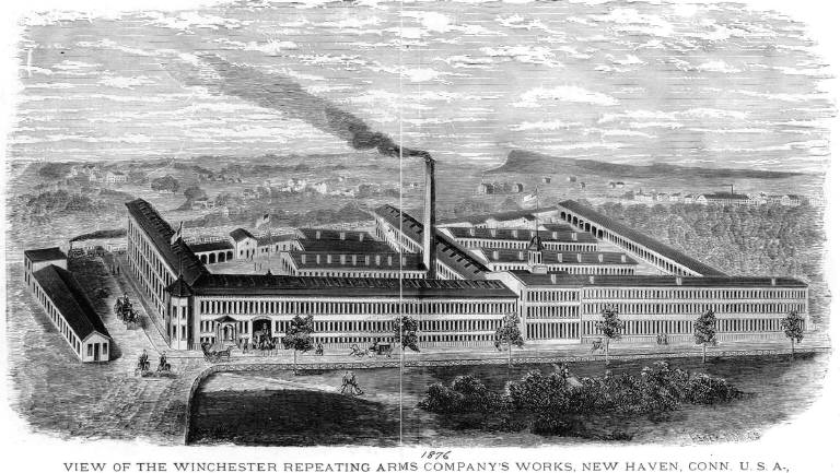 When and why did production of Winchester's historic designs move to Japan?