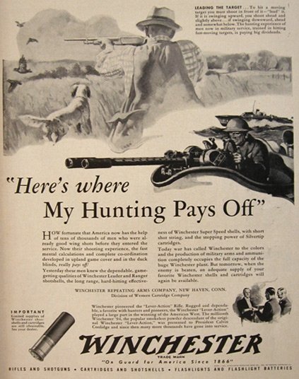New and Vintage Winchester Advertisements